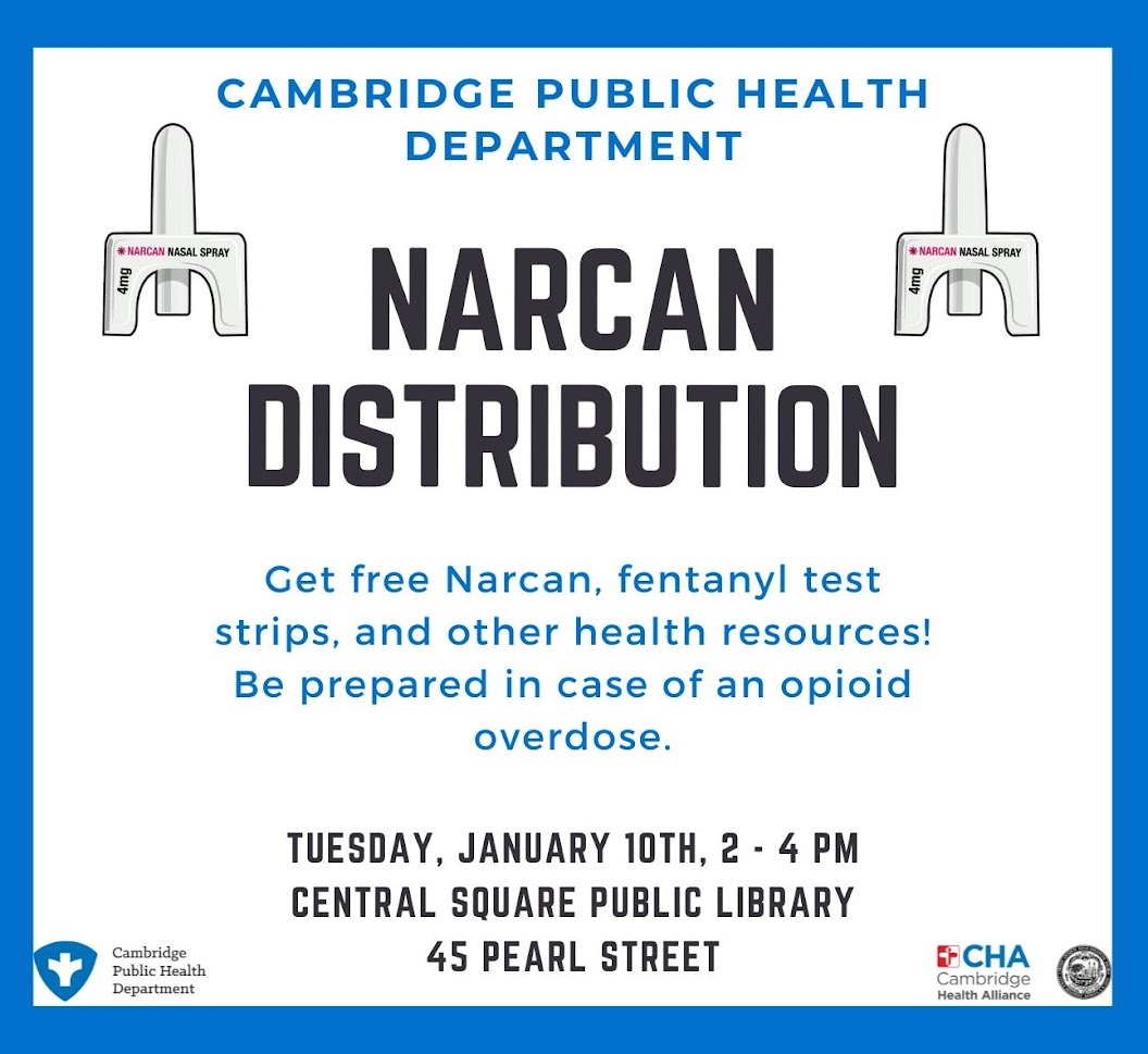 Narcan Distribution - Cambridge Public Health Department